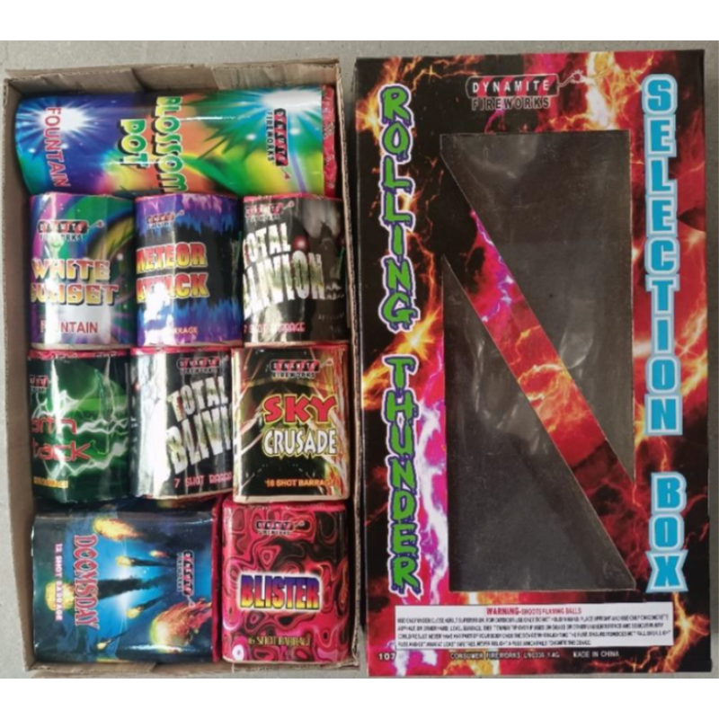 Dynamite Rolling THunder Assortment fireworks pack